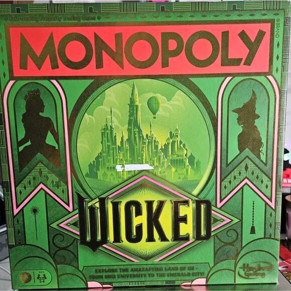 Hasbro | Games | Monopoly Wicked Movie Edition Board Game Glinda ...